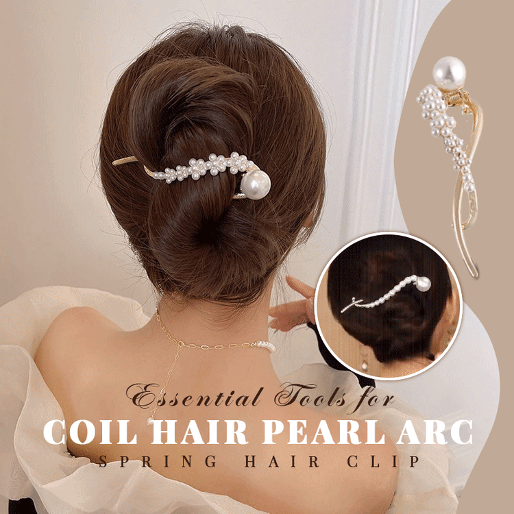 Coil Hair Pearl Arc Spring Hair Clip – cleverler